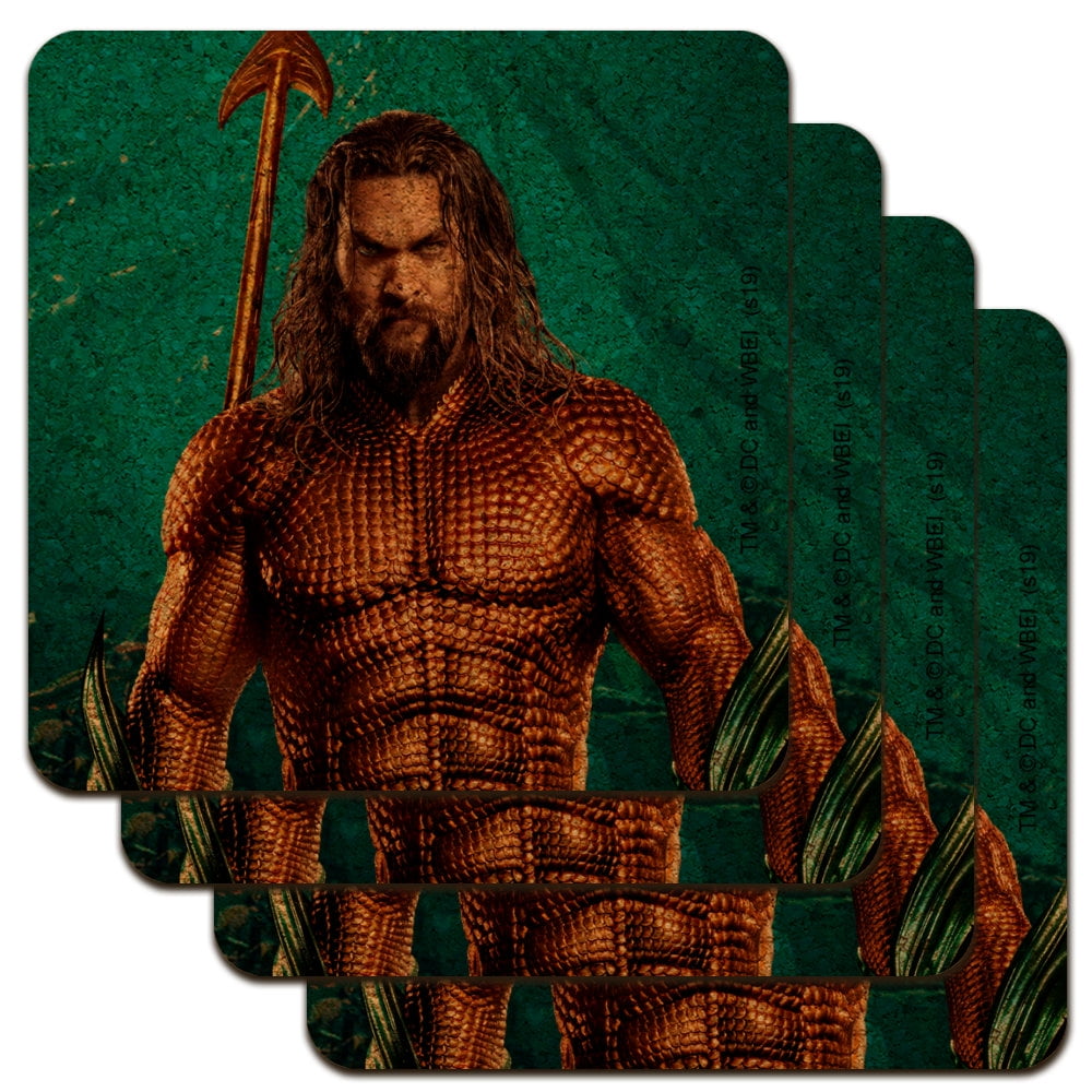 Aquaman Movie Jason Mamoa Full Costume Low Profile Novelty Cork Coaster ...