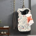 Large Capacity Drawstring Laundry Backpack Portable Dirty Clothes ...