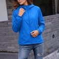 Avirosel Women's Casual Loose Sunscreen Zipper Hooded Jacket ...