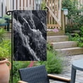 Abstract Art Garden Flag 12x18 Inch Dark Gray Marble Texture Modern ...