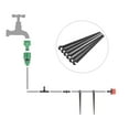 Uxcell PP Plastic 110mm Irrigation Drip Support Stakes Black for 1/4 ...