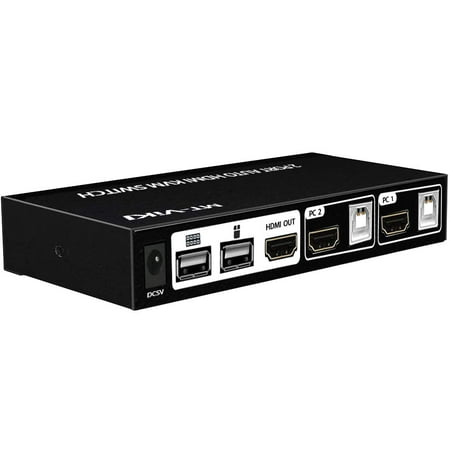 siyogweesiyogwee 4K HDMI KVM Switch, 2 Port USB KVM Switch Box Supports ...