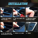 Xotic Tech 10pcs Car Accessories Interior Soft PVC AC Air Conditioner ...