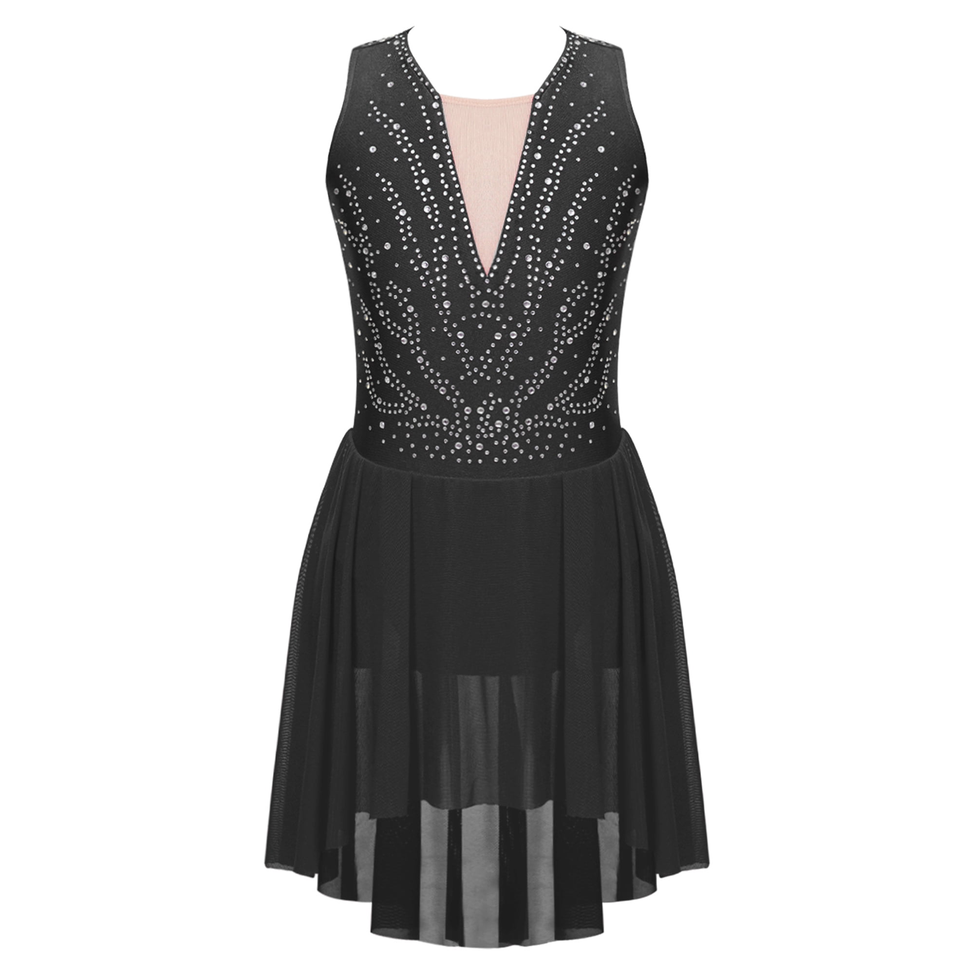 Click here for Tssoe Girls Rhinestones Ice Figure Skating Dress S... prices