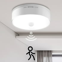 Youtob Wireless Ceiling Light, Battery Powered, 330LM 6500K LED, Motion ...