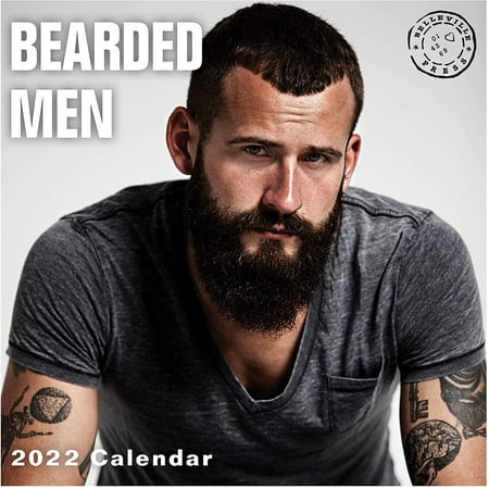 2022 Bearded Men Monthly Wall Calendar by Bright Day, 12 x 12 Inch ...