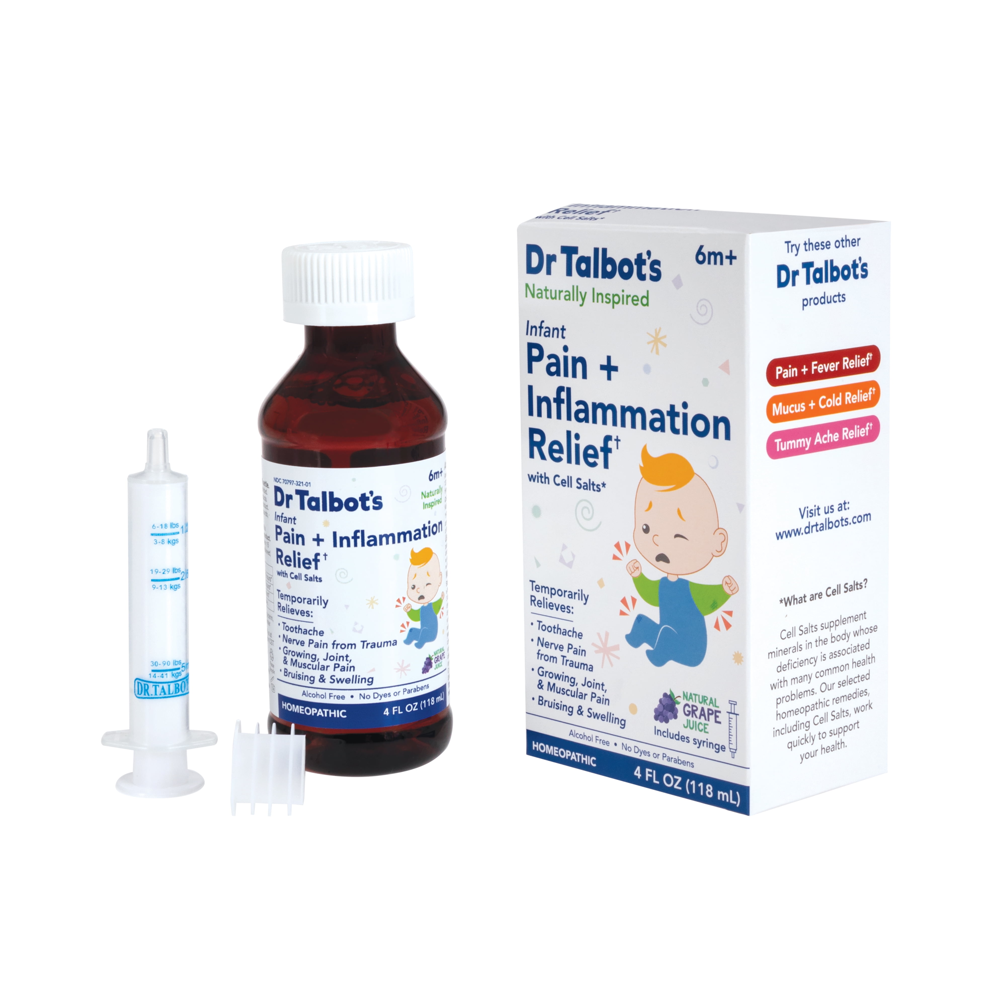 Dr. Talbot's Homeopathic Infant Pain and Inflammation Relief, 4 fl oz ...