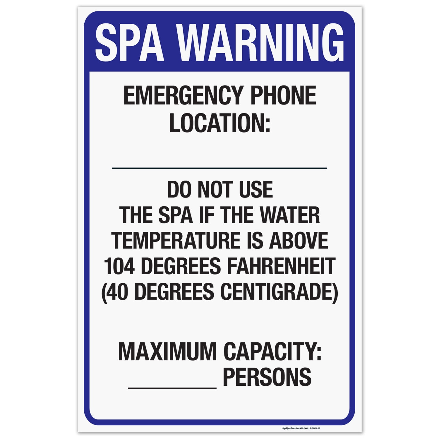 Texas Spa Warning Sign, Complies With State Of Texas Pool Safety Code ...