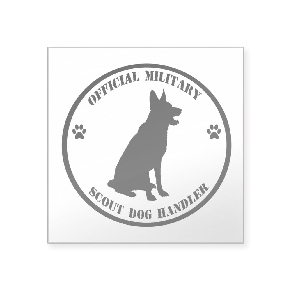 CafePress - Official Military Scout Dog Handler Sticker - Square ...
