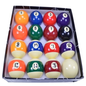Complete 16 Ball Set - 2 1/4" Billiards Regulation Size Pool Balls ...