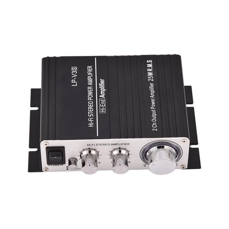 Qiilu Mini 2 Channel HiFi Stereo Auto Car Audio Power Amplifier Digital ...