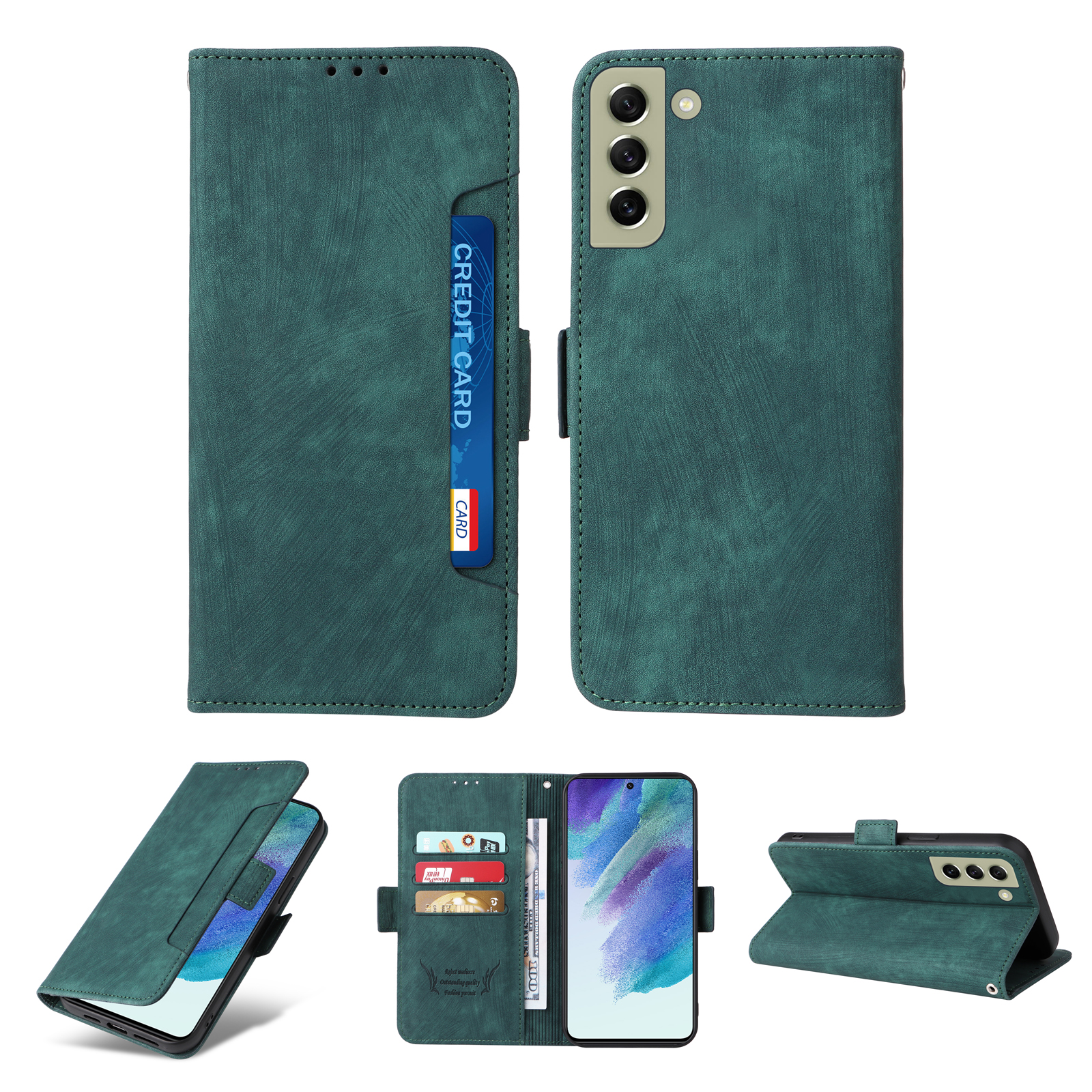 TECH CIRCLE Wallet Case for Samsung Galaxy S21 FE,Premium PU Leather ...