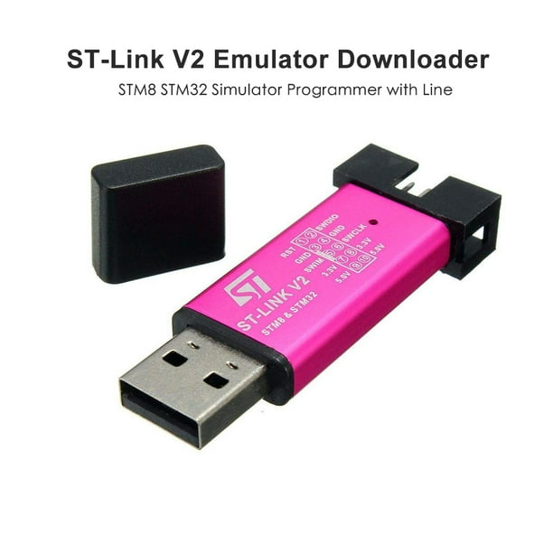 Descarga del simulador ST-LINK V2 Mini programación STM8/STM32 con cubierta | Bodega Aurrera en ...