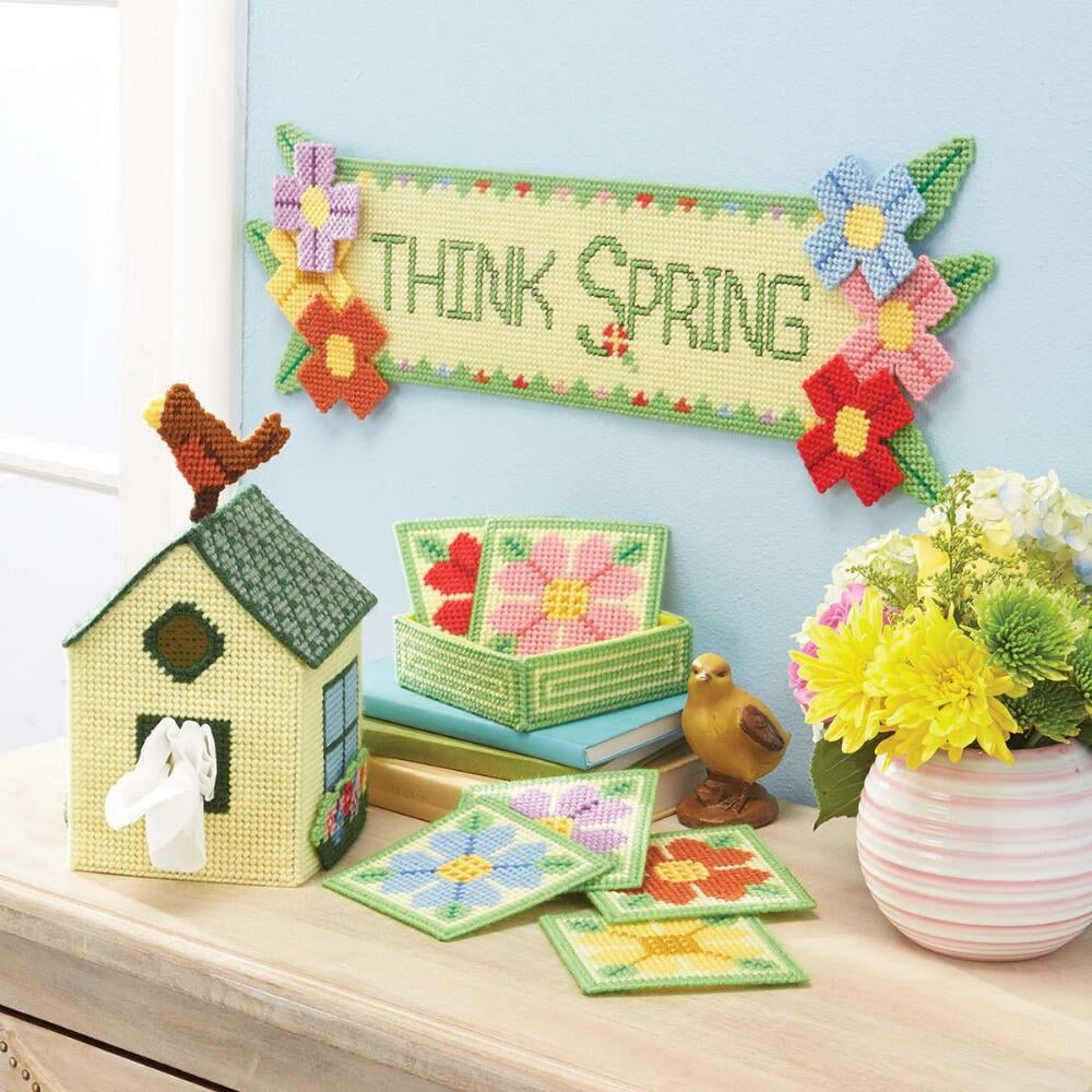 Herrschners® Think Spring Plastic Canvas Kit - Walmart.com