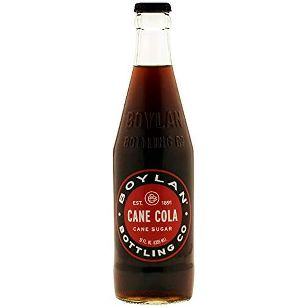 Boylan Bottling Pure Cane Sugar Soda Pop, Cane Cola, 12 oz Glass ...