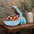 Blue Hippo Resin Decorative Tray, Stylish Storage Bowl for Sundries ...