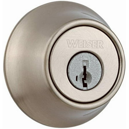 Weiser Lock GD9471 X15 WS RLR2 Single Cylinder, Deadbolt, Round Corner ...