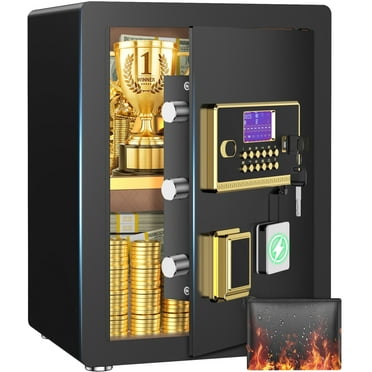 RYCUZO 3.0 Cuft Large Security Safe Box, Digital Keypad Lock, Built-in ...