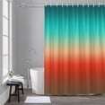 Bohemian Gradient Red Shower Curtain for Bathroom, Modern Minimalist ...