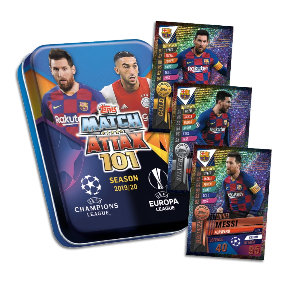 2019-20 Topps Match Attax 101 Champions League Cards - Mini Tin (45 ...