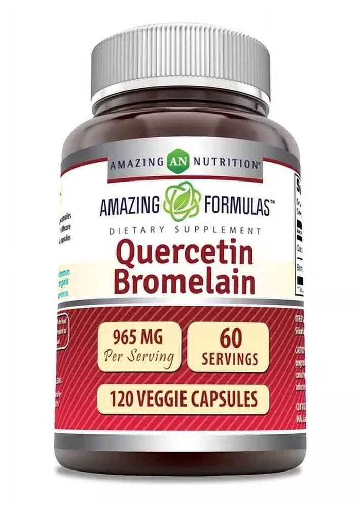 Amazing Formulas Quercetin Bromelain | 965 Mg Per Serving | 60 Servings ...