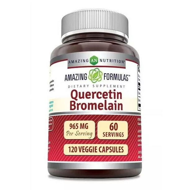 Amazing Formulas Quercetin Bromelain | 965 Mg Per Serving | 60 Servings ...