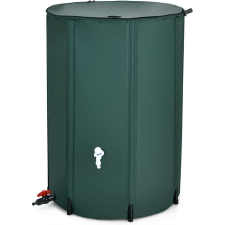 100 Gallon Collapsible Rain Barrel to Collect Rainwater from Gutter ...