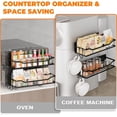 5 Pack Magnetic Kitchen Organizer Set with Paper Towel Holder, Spice ...