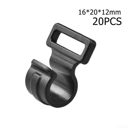 20x Plastic Camping Tent Pole Hook C Clips Caravan Awning Tent Inner ...