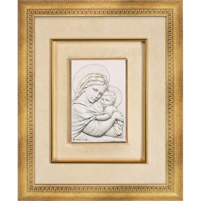CB Catholic 4C-147 Salerni 15 in. Gold Frame - Madonna & Chair ...