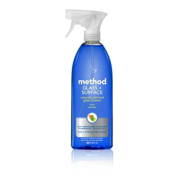 Method Home Cleaning Mint Glass + Surface Cleaner, 28 Ounce for Daily ...