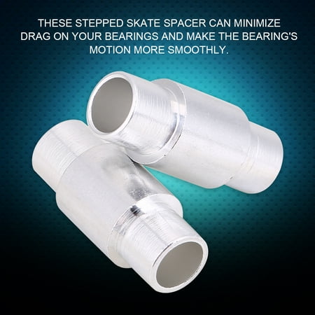 Sonew 10pcs Aluminium Alloy Skate Wheel Bearing Stepped Spacer Inline ...