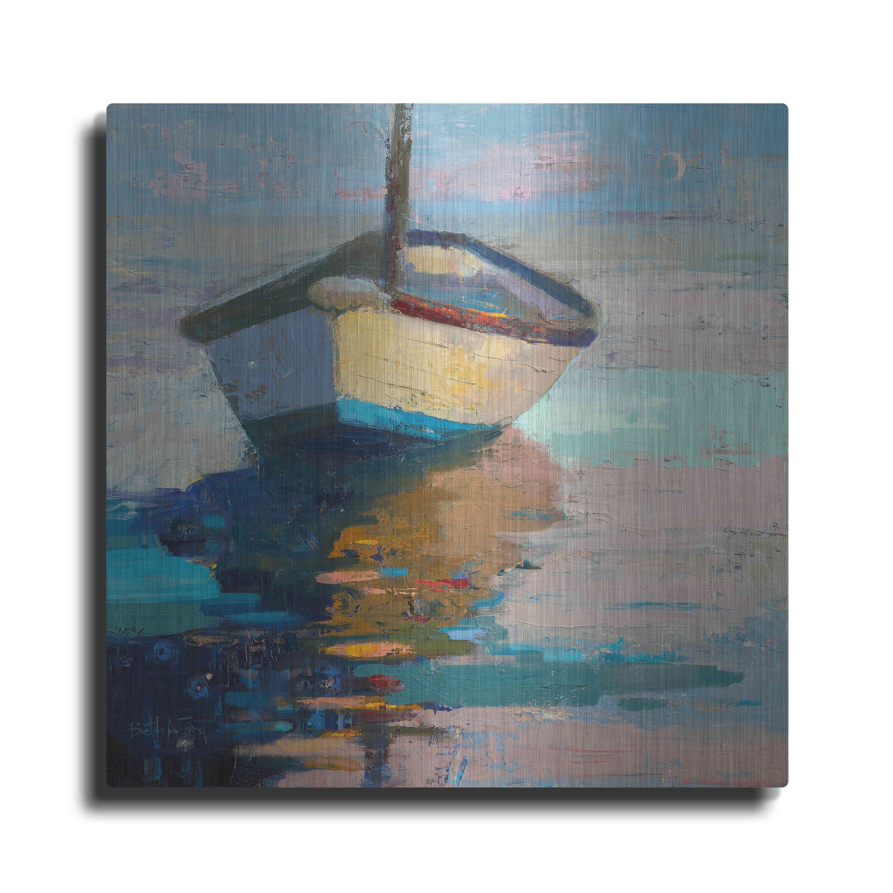 Luxe Metal Art 'Lap, Lap, Nap, Nap' by Beth Forst, Metal Wall Art, 12 ...