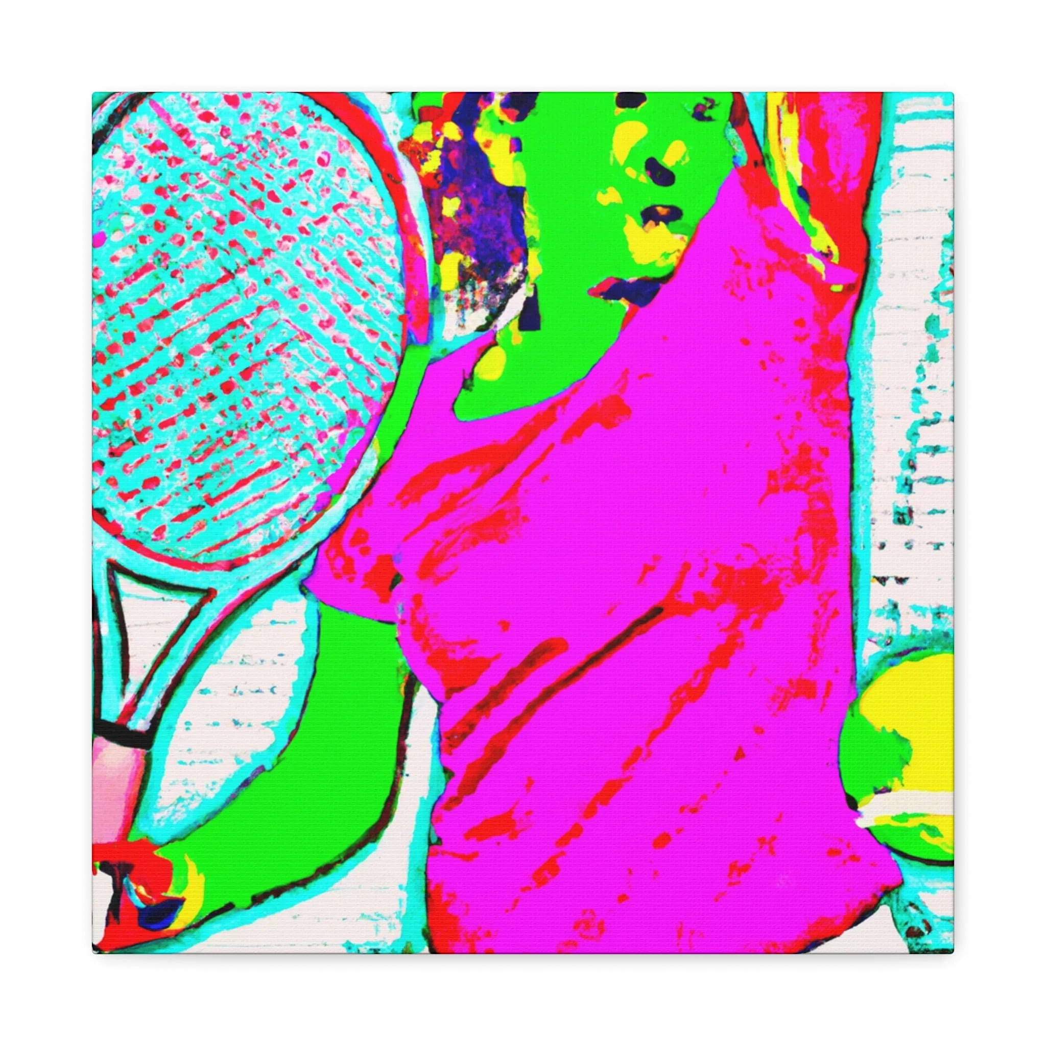 Tennis in Pop Art - Canvas - Walmart.com