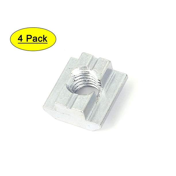 Uxcell M10 45 Series Metal T-slot Nut Sliding Block Slot Nuts Silver ...