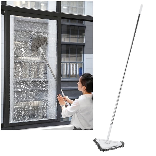 Loewten Multi‑Functional Window Cleaner Detachable Rod Floor Ceiling ...