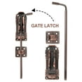 WAXIAYU Gate Latch with Padlock Hole for Security Bar Shed Door ...