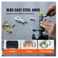 Single Horn Anvil - 8.8Lbs Cast Steel Blacksmith Anvil, Forge Tools for ...