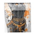 BZSMCE Gilded Splatter Cat Pattern Bathroom Shower Curtain Set with ...