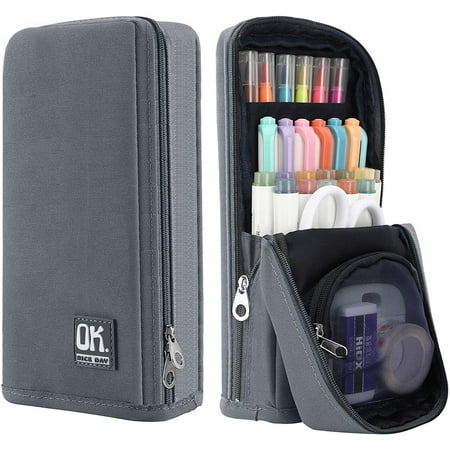 Housolution Standing Pencil Case Large Capacity Pen Bag, Stationery ...