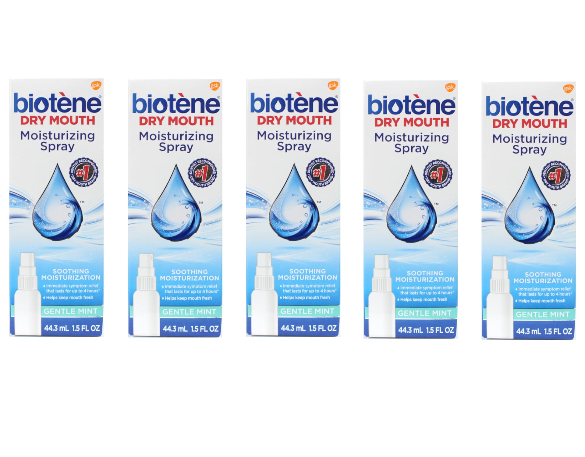 5 Pack Biotene Moisturizing Mouth Spray 1.5 Oz Each - Walmart.com