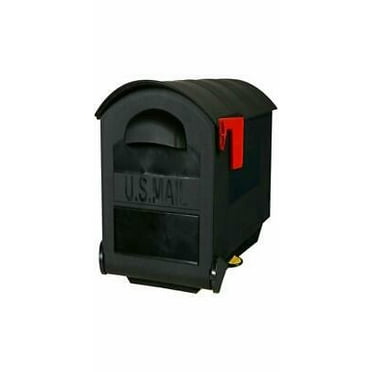 Solar Group Large, Polymer, Post-Mount Mailbox, Black, MB515B01 ...