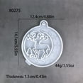 Creative Christmas Tree Ornament Mould Deer Shaped Round Pendant ...