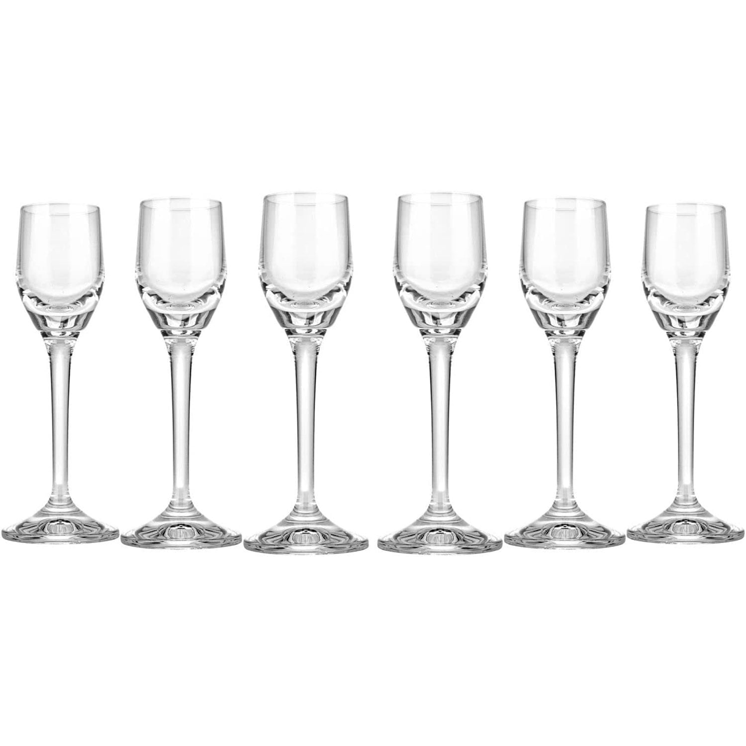 Set of 6 Rhapsody Design Liqueur Glassware - 1 5/8 oz Glasses, Assorted ...