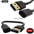 Fast Transfer Speed Cable USB3.0 to Type C Female Charging Data Cable ...