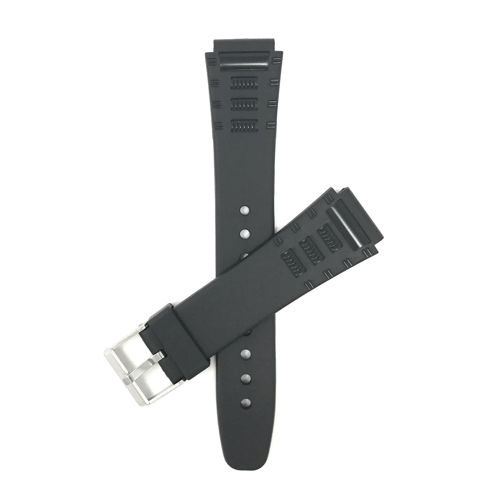Click here for Bandini 20mm Black Rubber Sports Watch Band Strap... prices