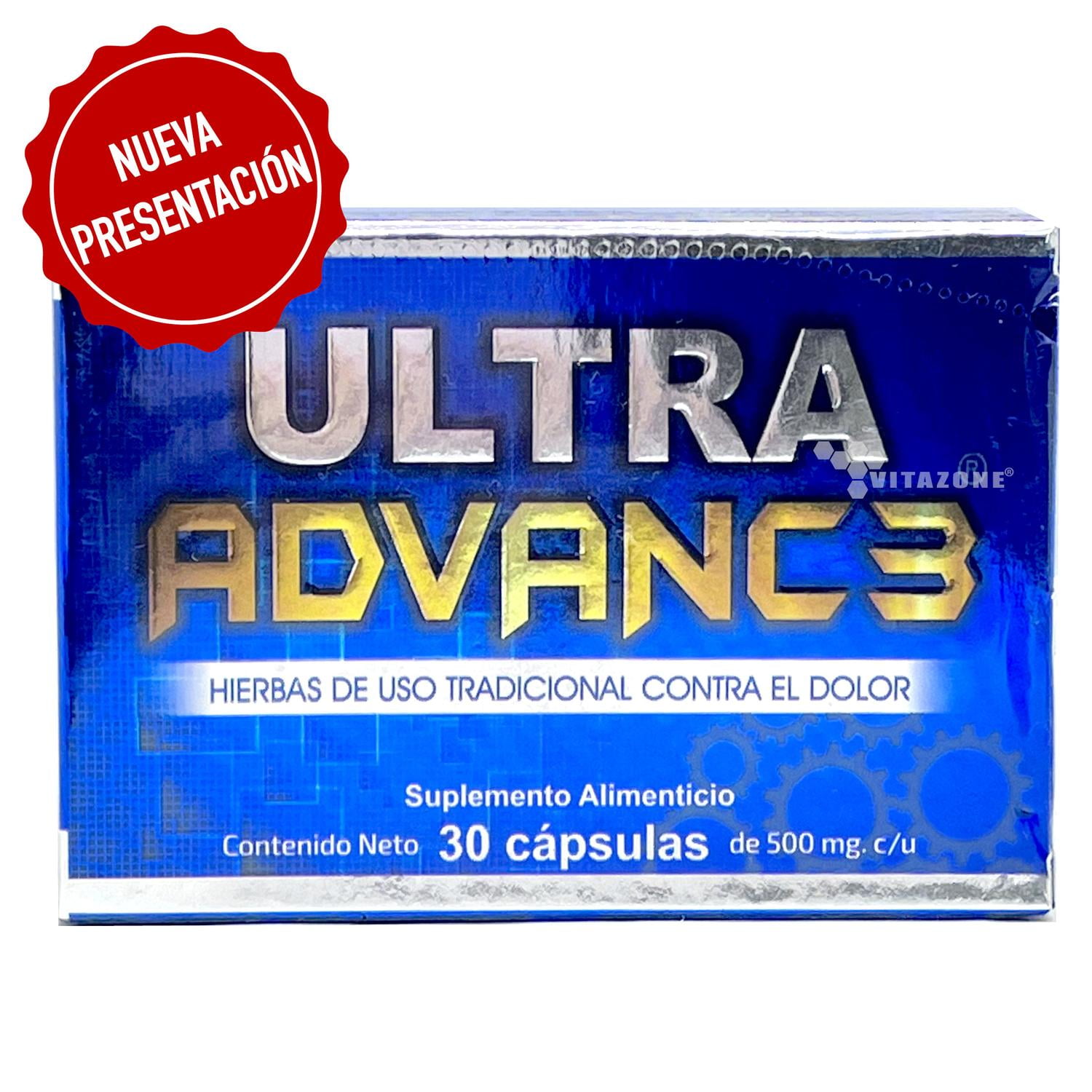 Ultra Advanc3 30 cápsulas de 500 mg Original Curcuma Productos Naturistas Unión ULTRAADVANC3 ...