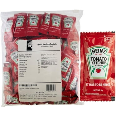 Condiment Packets - 150 Total Packets / 50 Count of each - Heinz ...