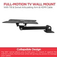 Ematic 10"-49" Full Motion Articulating TV Wall Mount with HDMI Cable ...