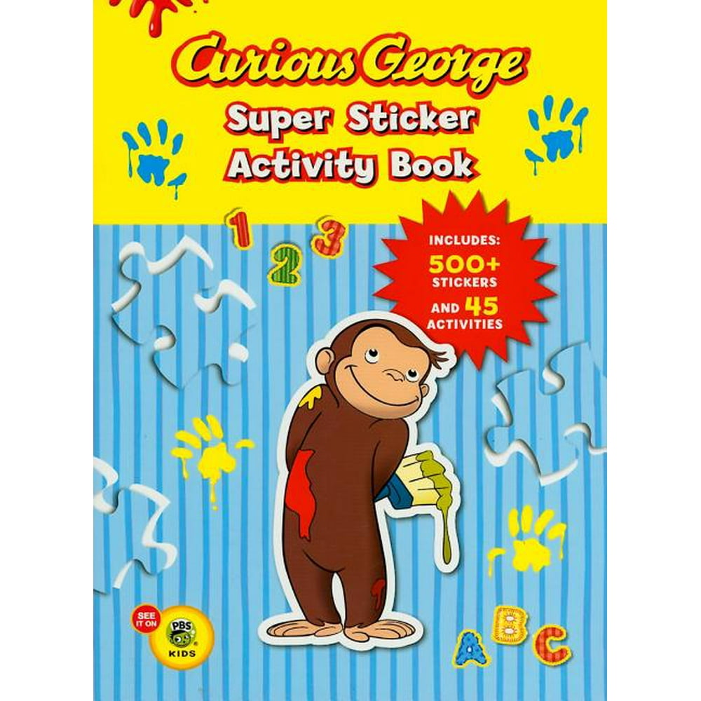 Curious George Super Sticker Activity Book - Walmart.com - Walmart.com
